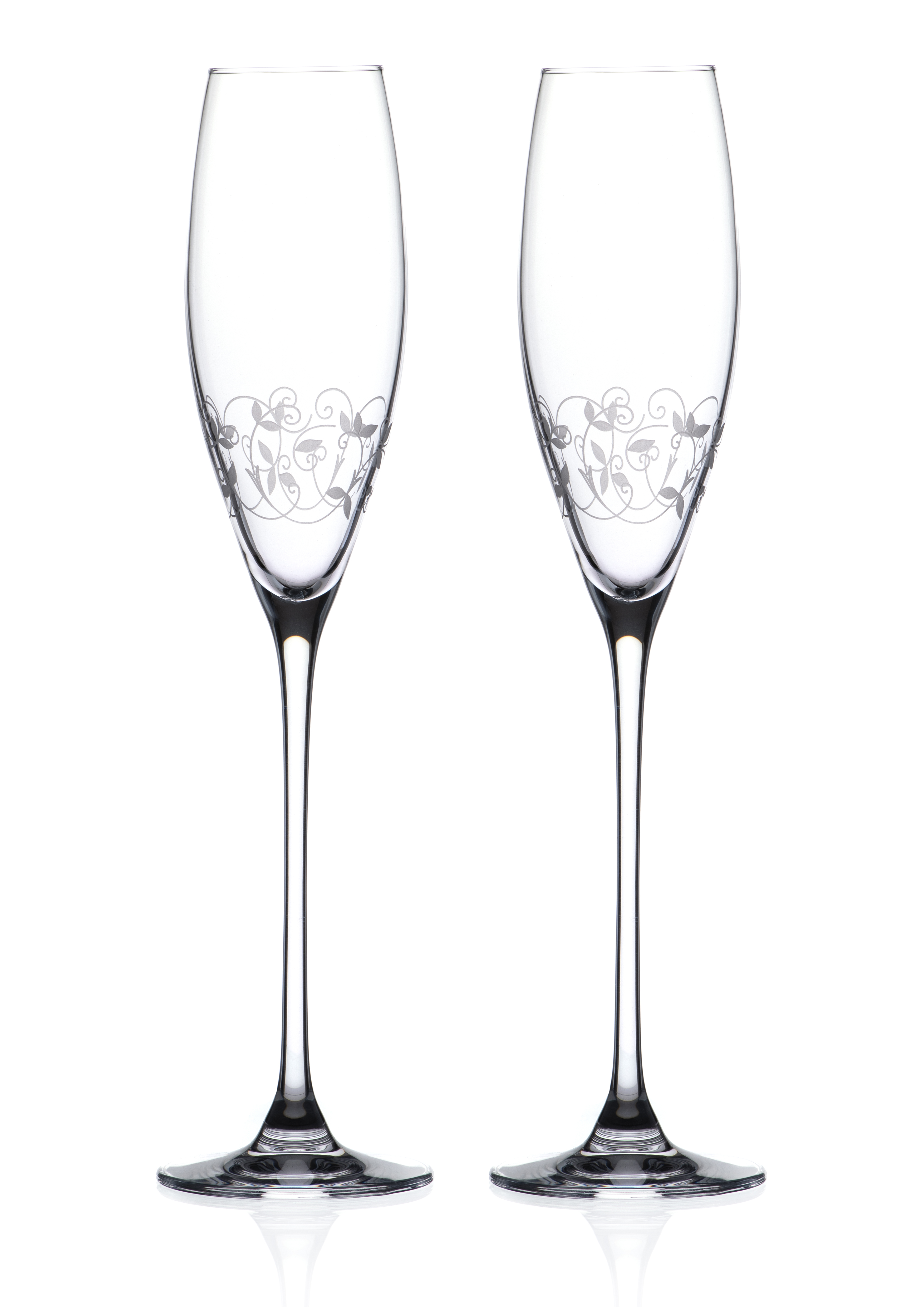 Set 2 Pahare Sampanie Cristal Elegance Arabesque